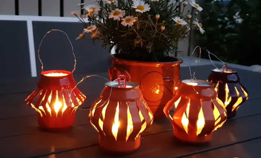 Telys-lykt fra brusboks - Forskerfabrikken