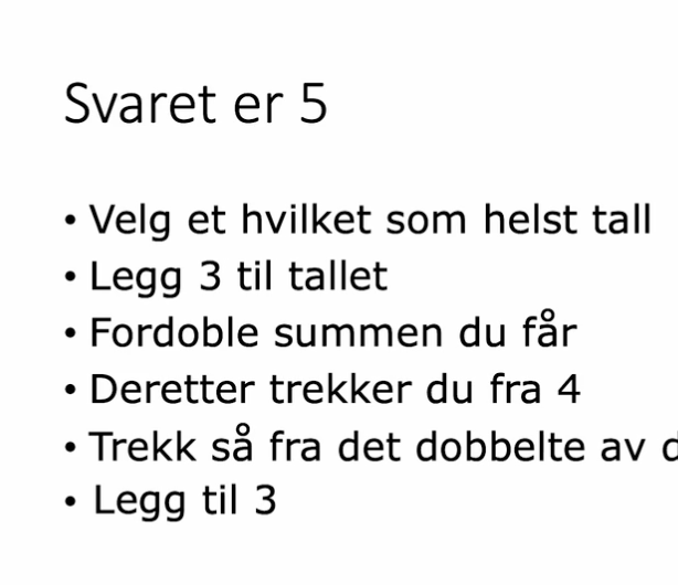 Svaret er 5 - Forskerfabrikken